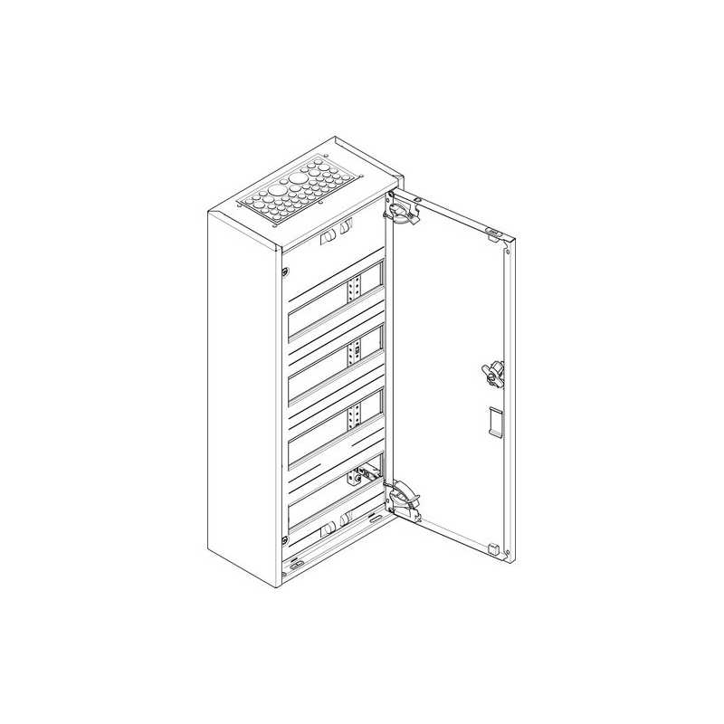 Tablou aparent ABN MK14 adâncime 160 mm, IP 43, clasa de izolație II ...