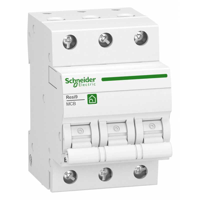 Schneider Electric R9F23306 ,disjunctor automat 6A Resi9 ,3 poli ,curba ...