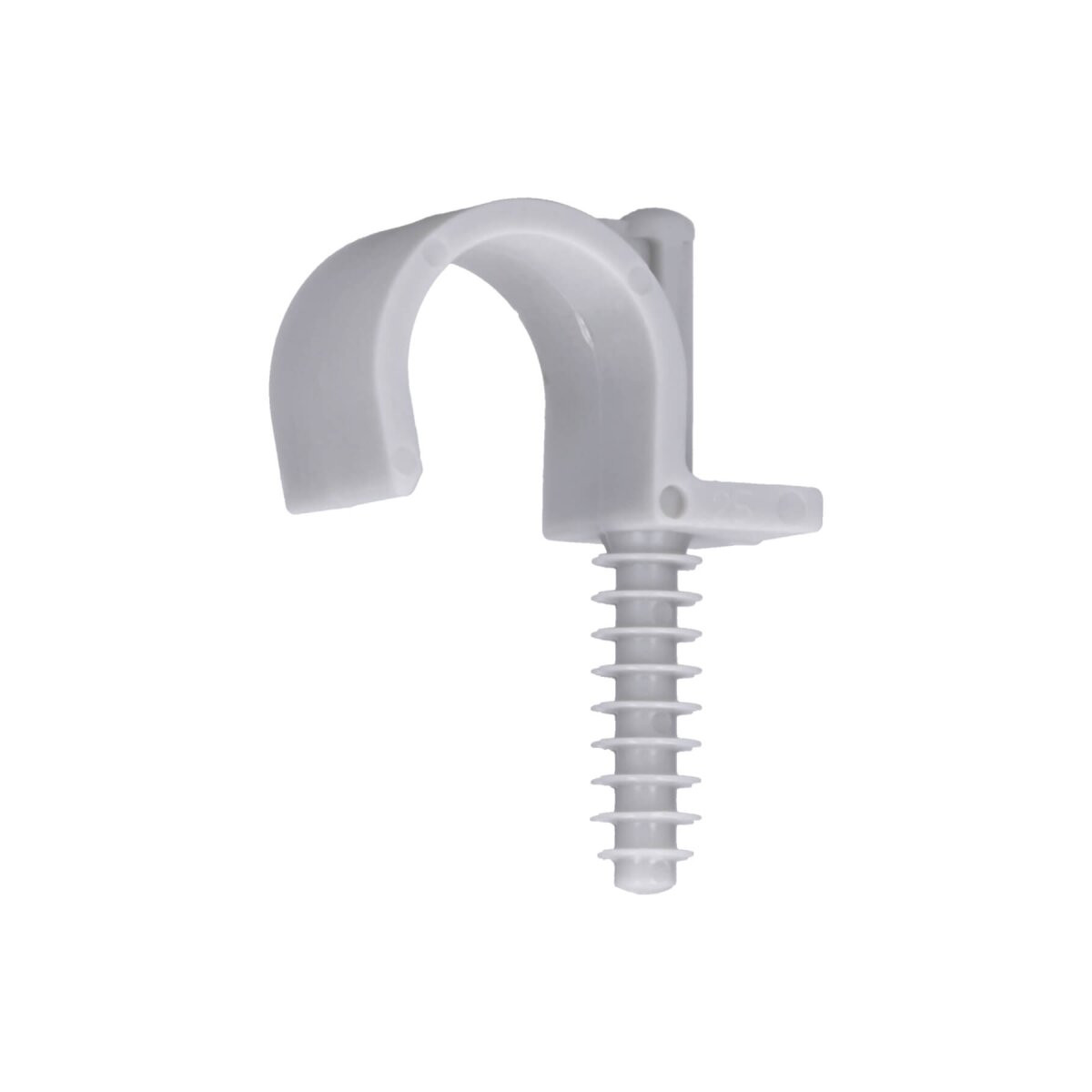 Clemă de fixare pentru prindere cablu și țevi IEC 25 gaură Ø 8 mm gri